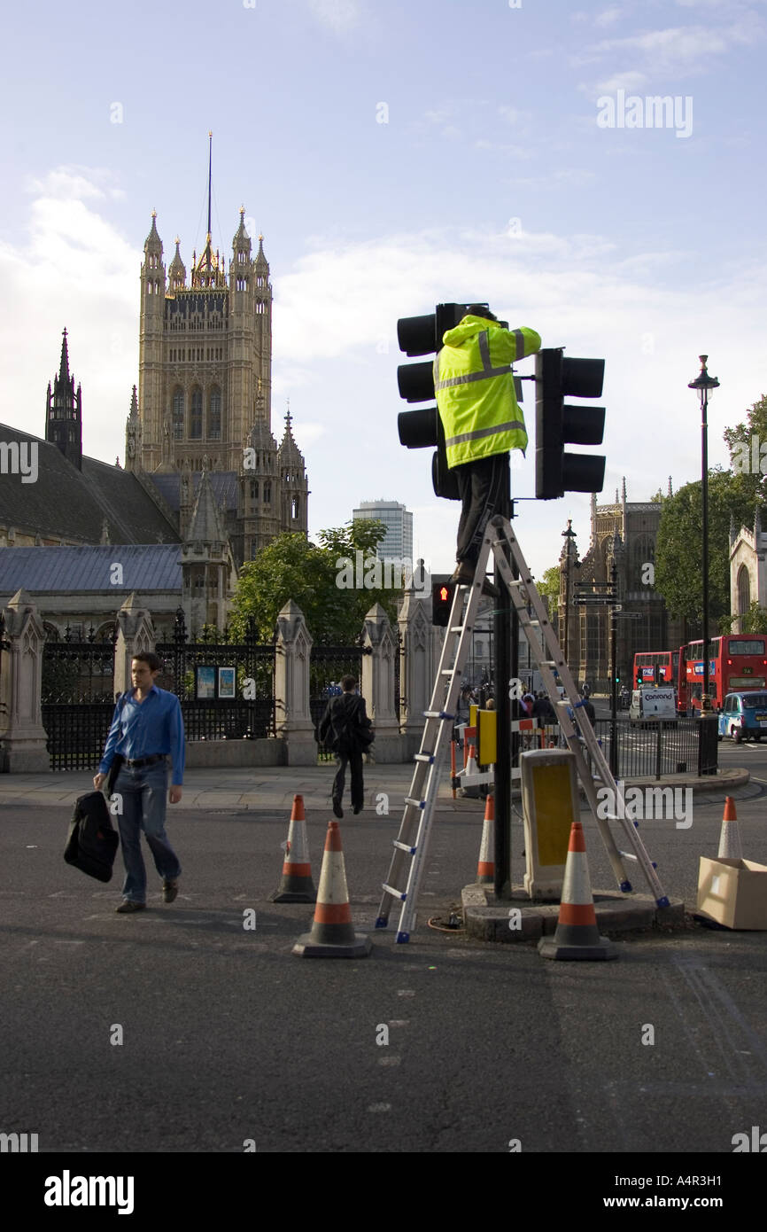 Man repairing gate hi-res stock photography and images - Alamy