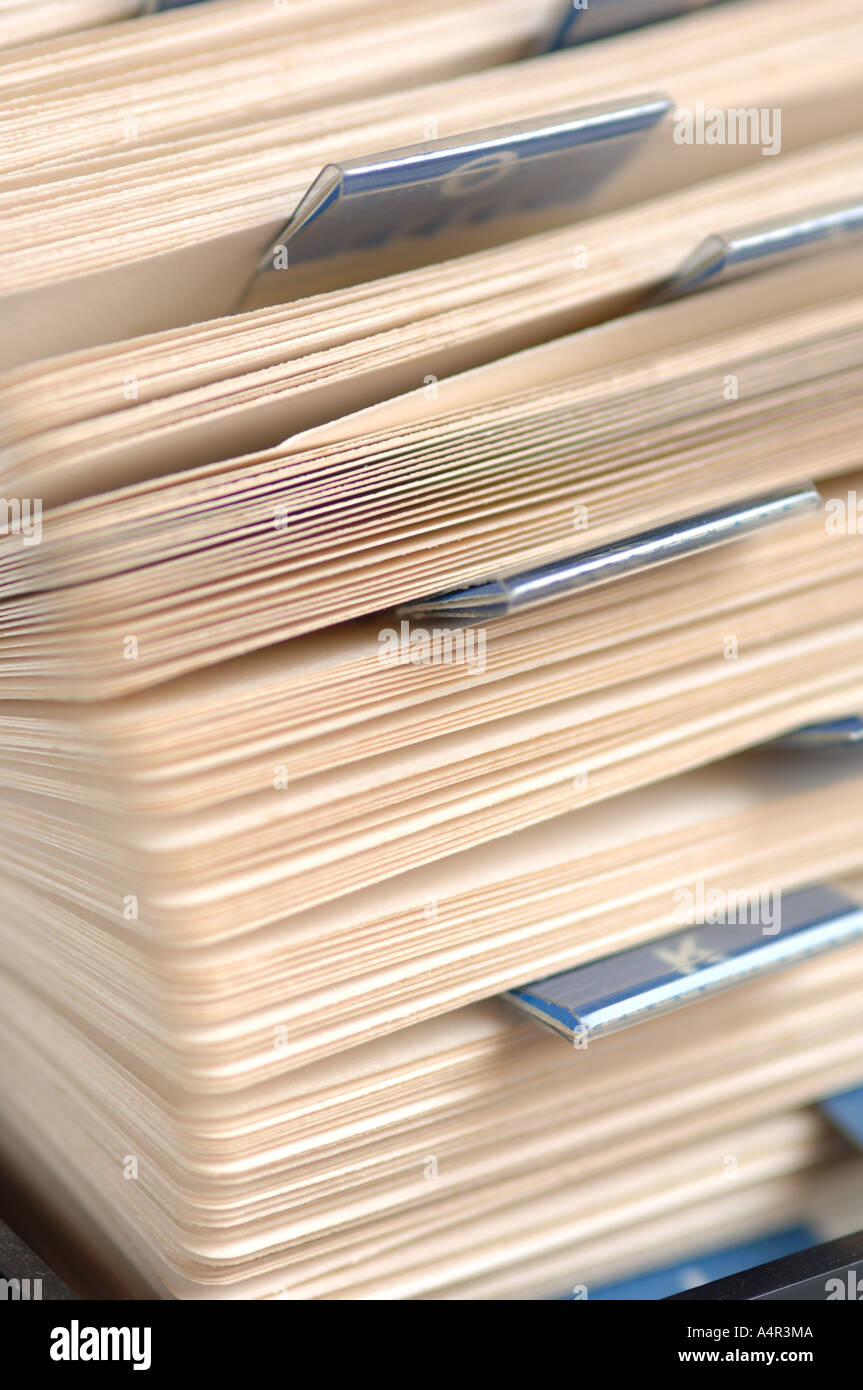 Phone numbers rolodex hi-res stock photography and images - Alamy