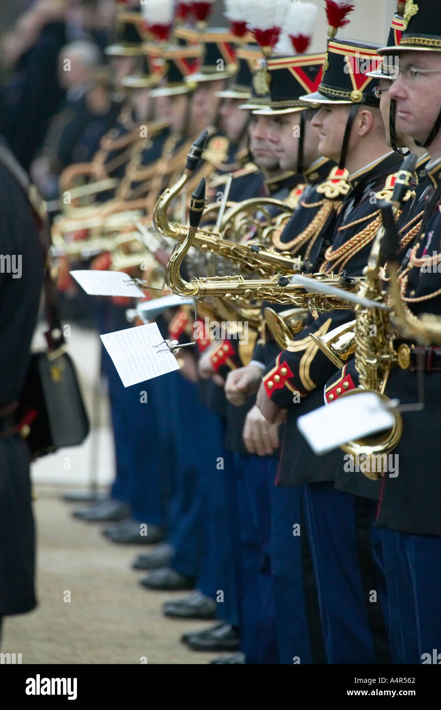 Guard of honour at official commemoration of French veterans of wars in ...
