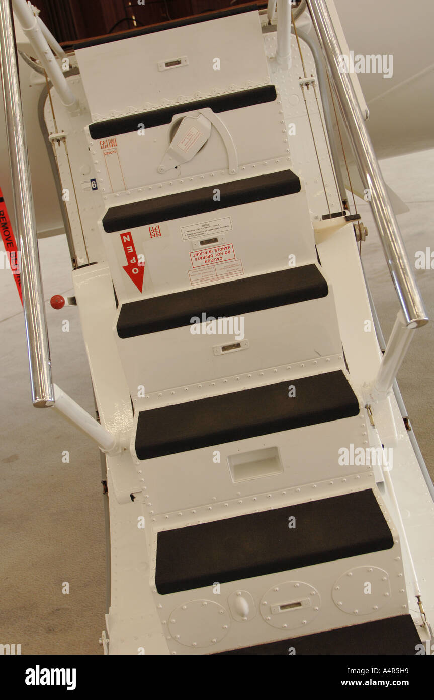 stairs of a jet airplane Stock Photo - Alamy