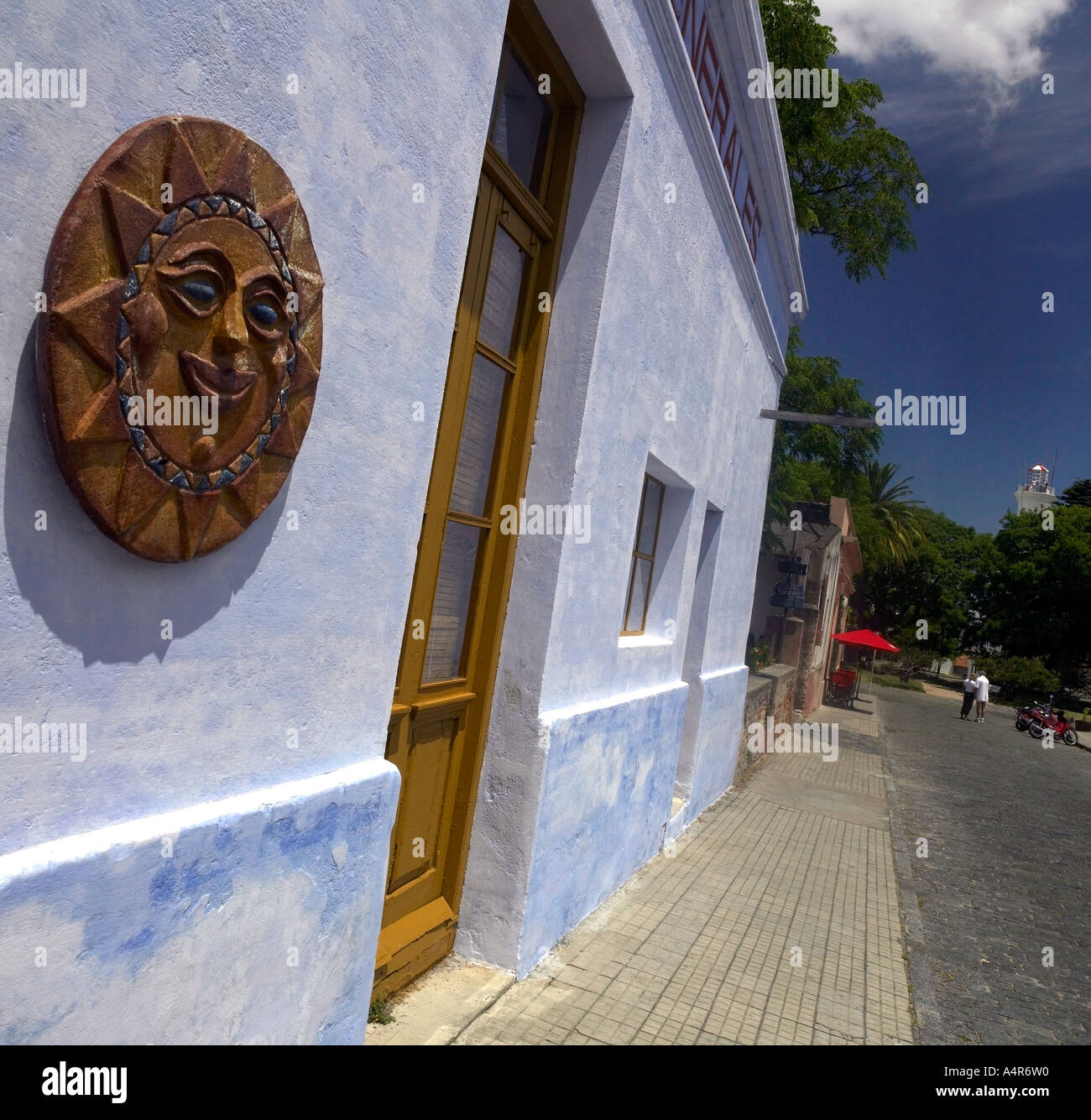 Old colonial town of Colonia in Uruguay. A UNESCO world heritage site ...