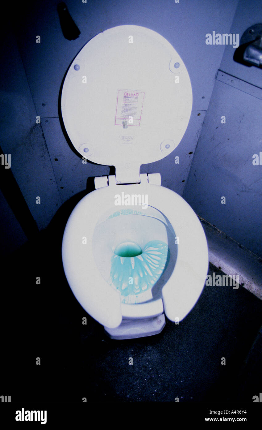 Toilet onboard an Intercity passenger train running between Dublin and ...