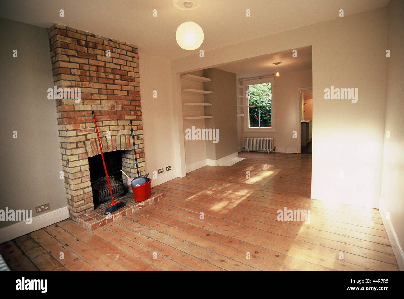 Moving house - Empty house after being cleaerd by removal men Stock ...