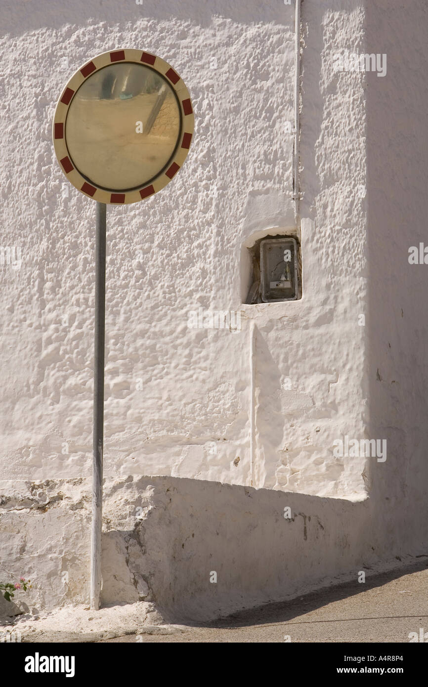 Mirror on the side of a road Stock Photo - Alamy