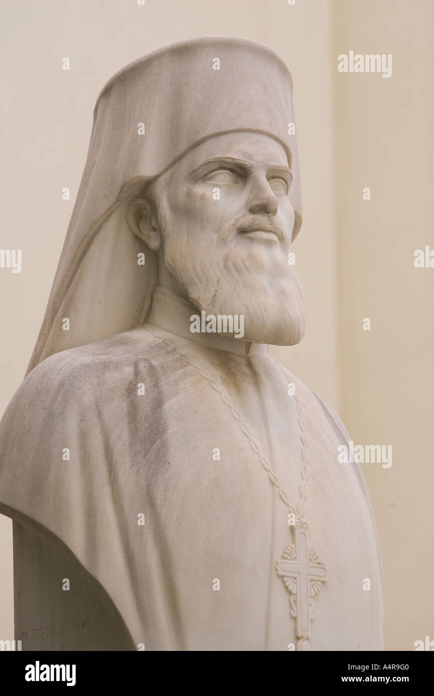 Low angle view of a statue of a priest Stock Photo - Alamy