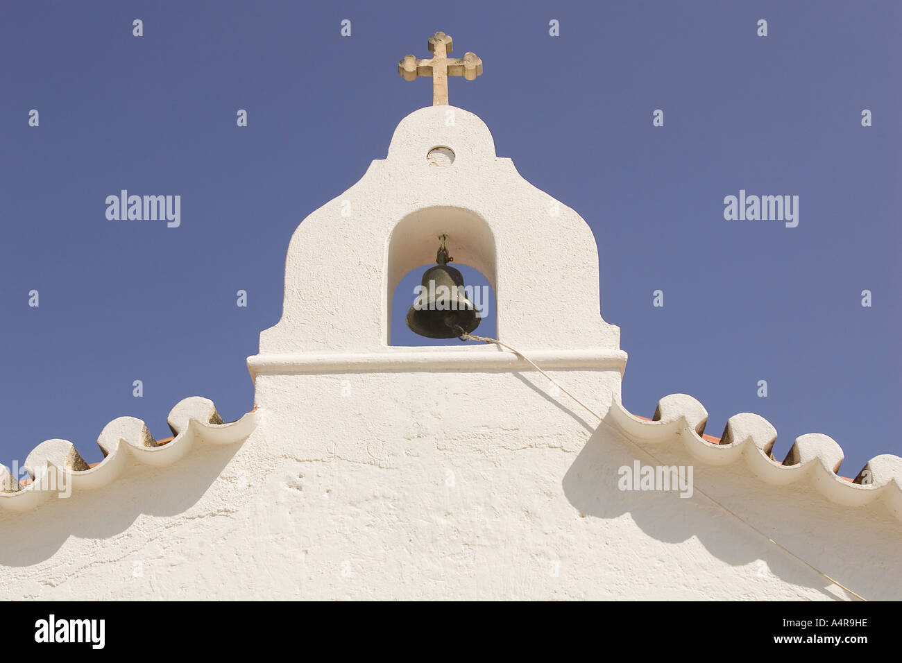 Bell hanging on top of a church Stock Photo - Alamy