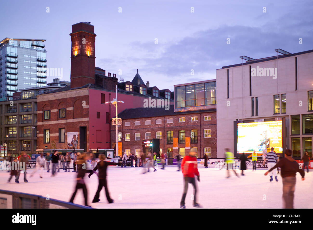 The electric press building millennium square leeds hi-res stock ...
