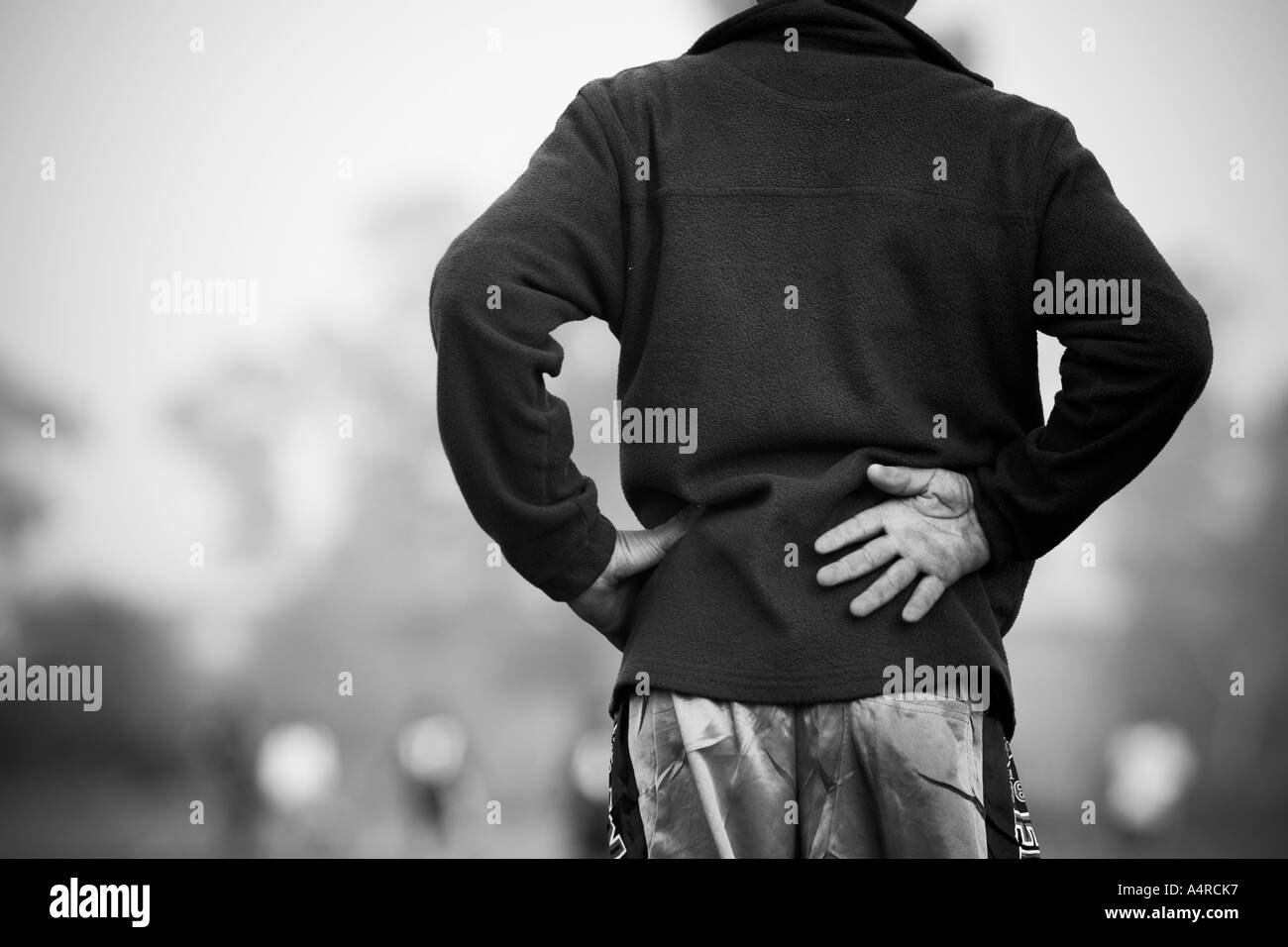 Rear view of a person Stock Photo - Alamy