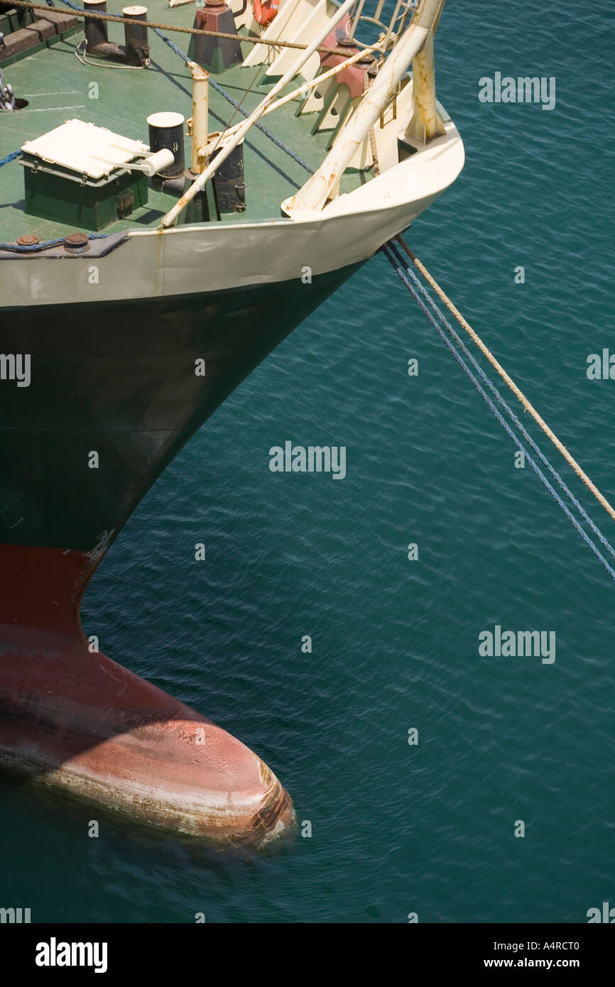 High angle view of a ship s bow Stock Photo - Alamy