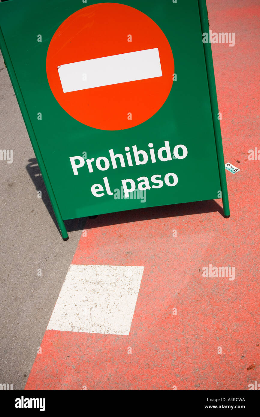 Do not enter sign on a board Stock Photo - Alamy