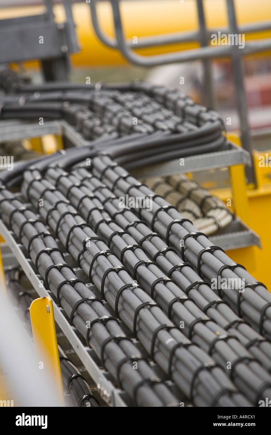 Tied power cables hi-res stock photography and images - Alamy