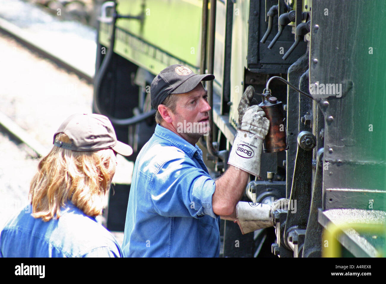 Train engineer cap hi-res stock photography and images - Alamy