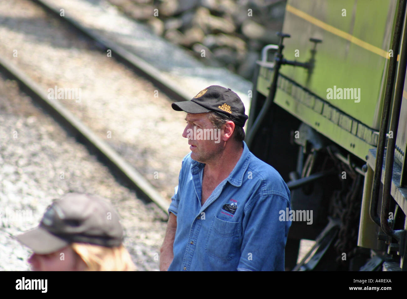 Train engineer cap hi-res stock photography and images - Alamy