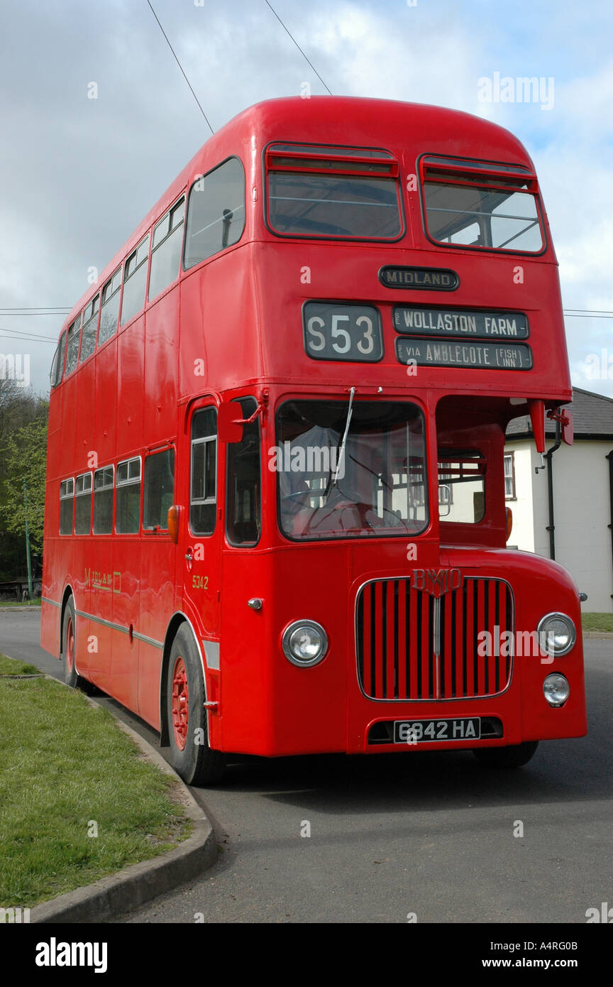 Red double decker Midland bus at the Black Country Living Museum Dudley ...
