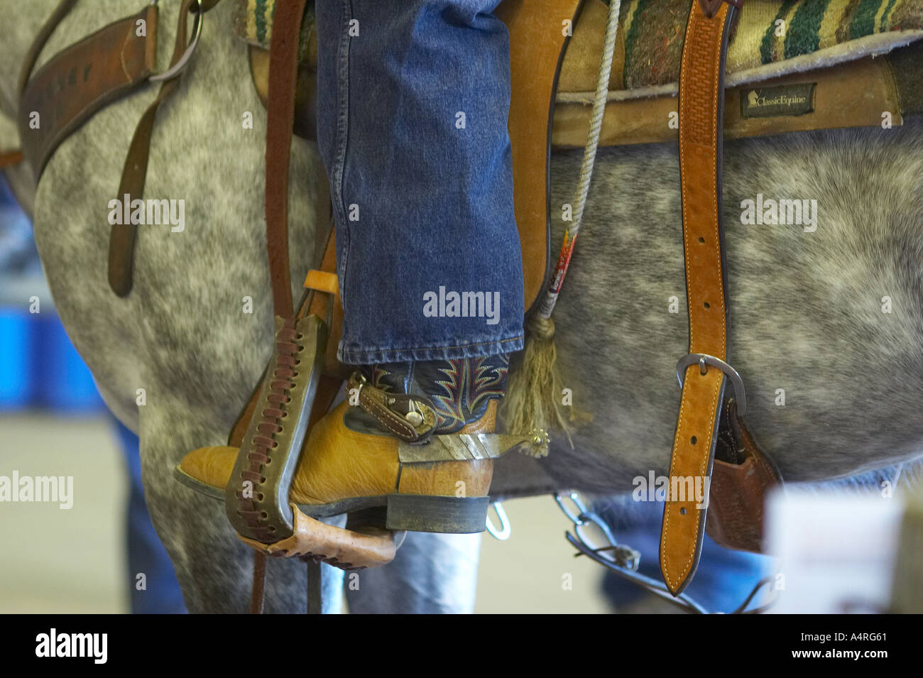 A horse saddle close up Stock Photo - Alamy