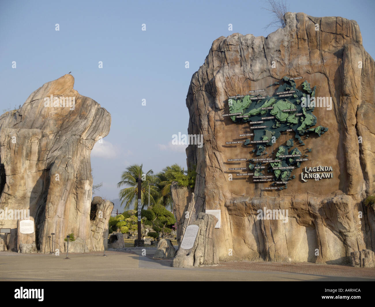 TAMAN LAGENDA ENTRANCE TO LEGEND PARK KUAH LANGKAWI MALAYSIA Stock ...