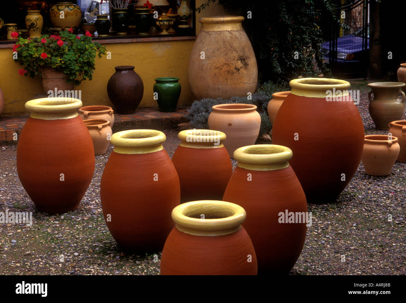 pottery for sale, pottery shop, town of Vallauris, Vallauris, France ...