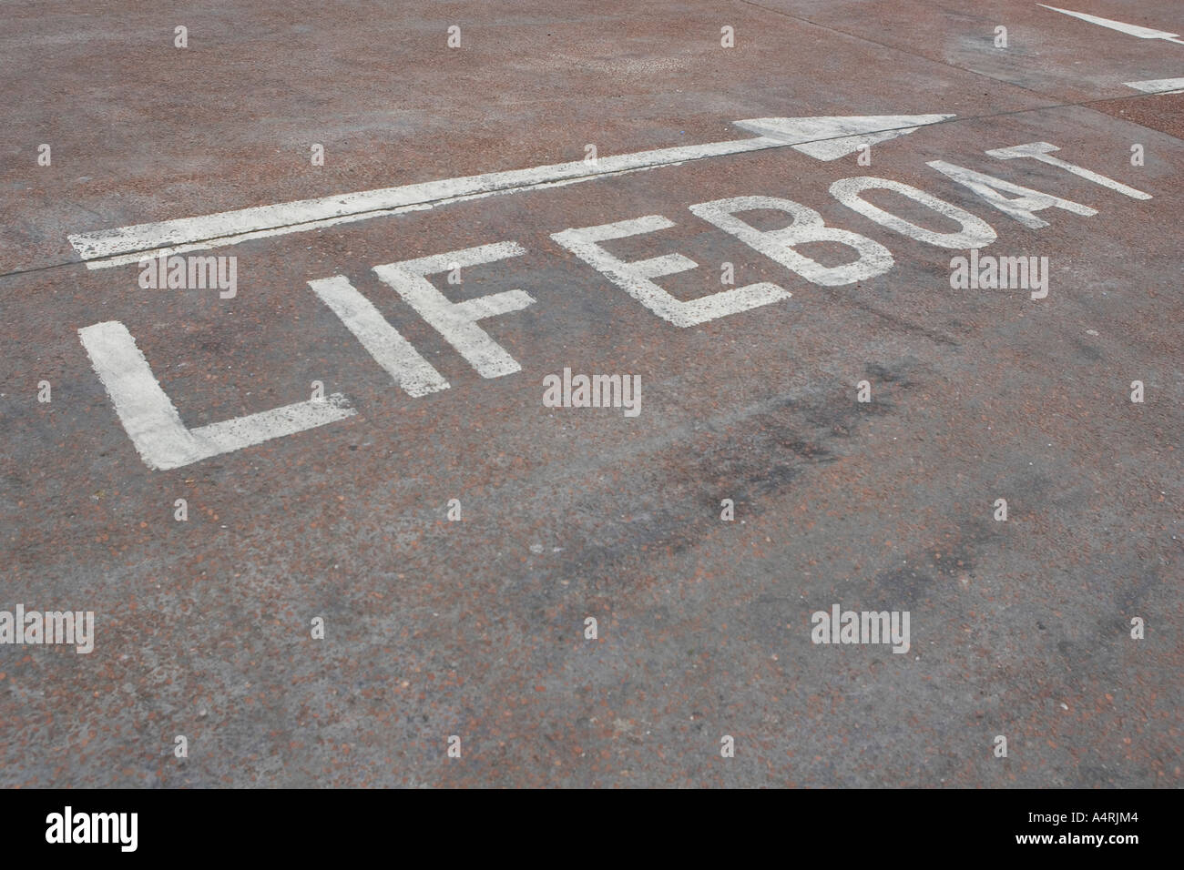 Text written on the road Stock Photo - Alamy
