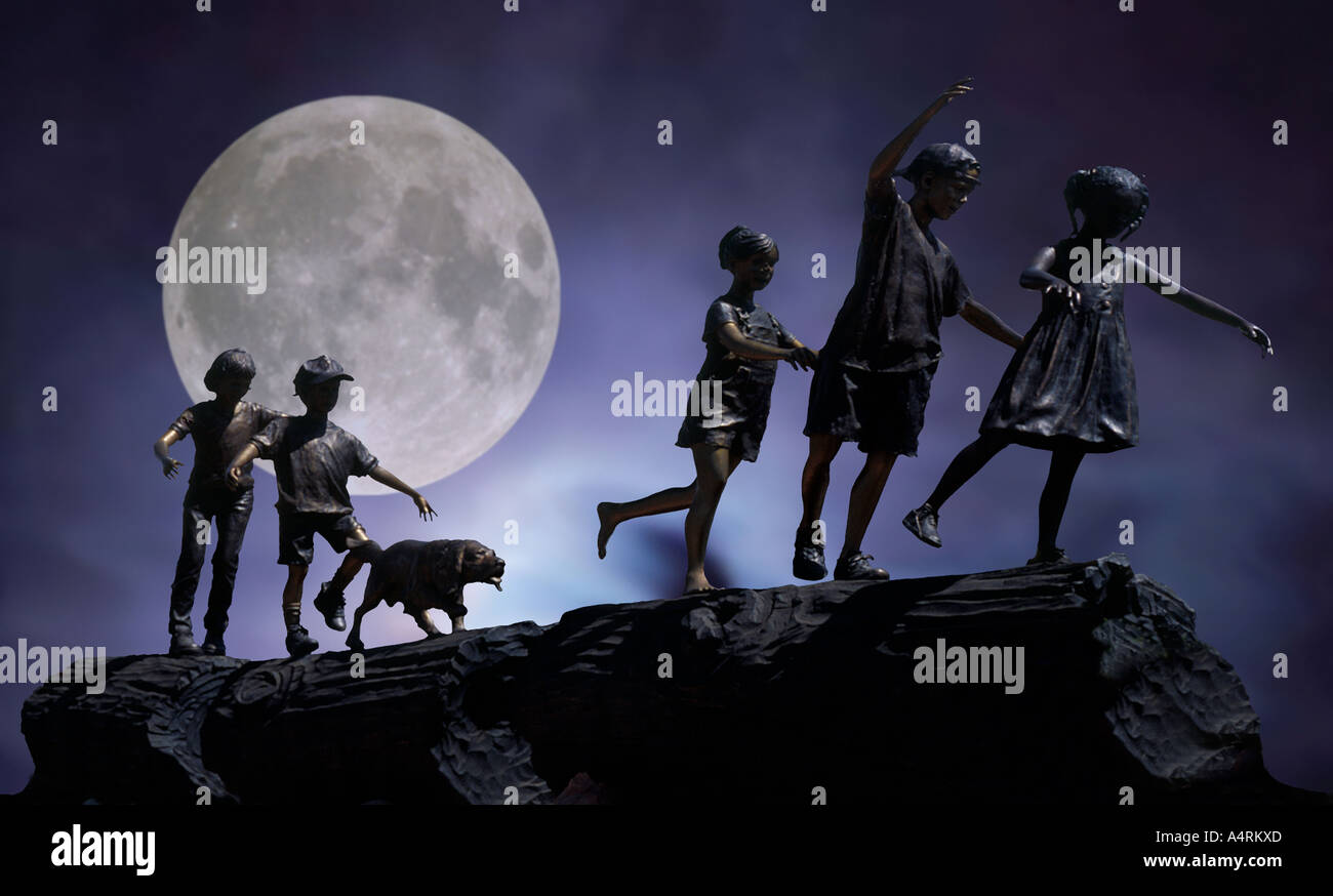 Children Of The Moon Stock Photo - Alamy