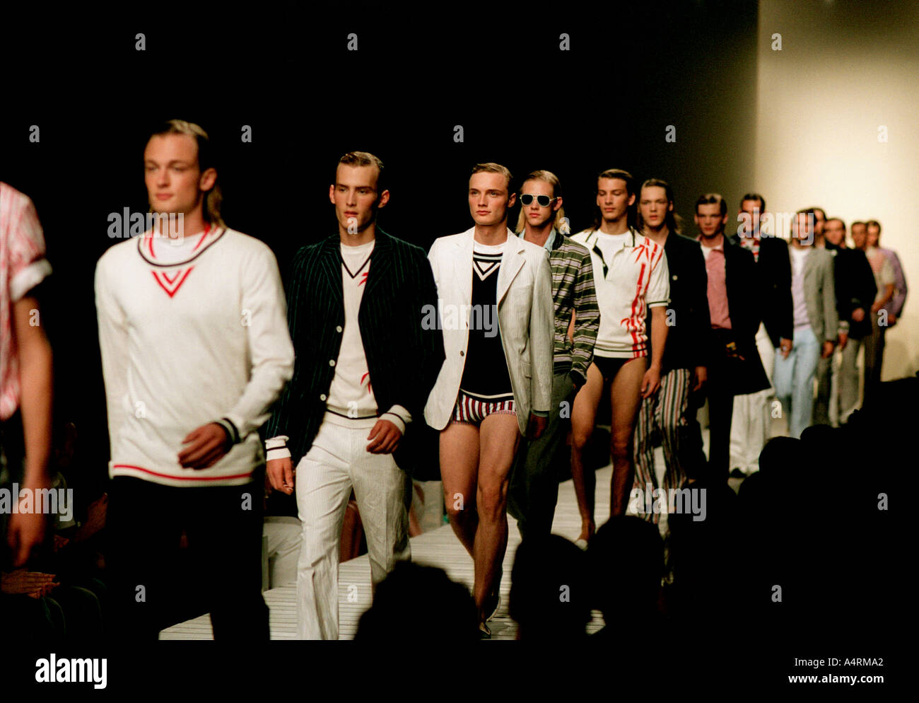 Male runway model italy hi-res stock photography and images - Alamy