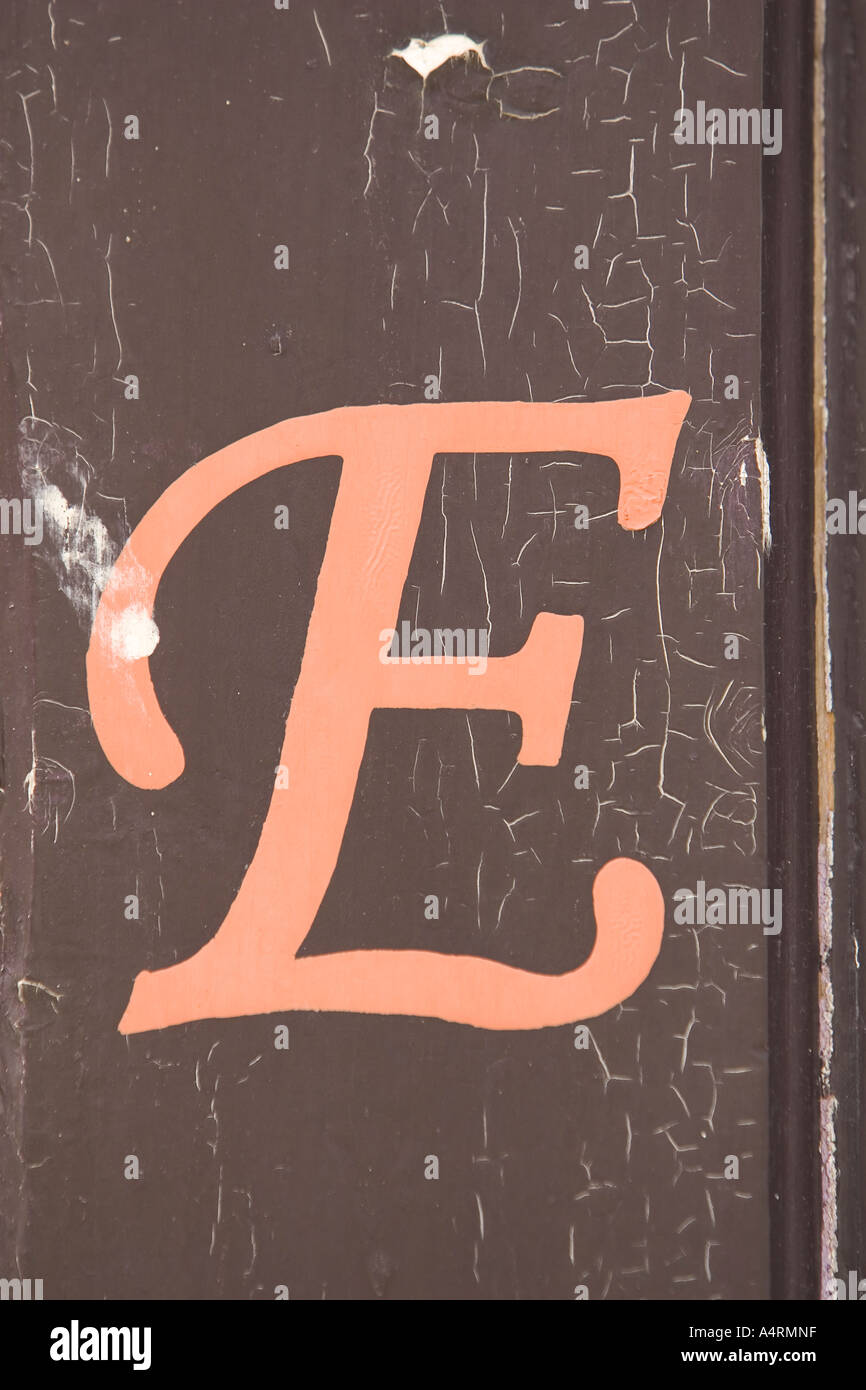 Wooden capital letter e hi-res stock photography and images - Alamy