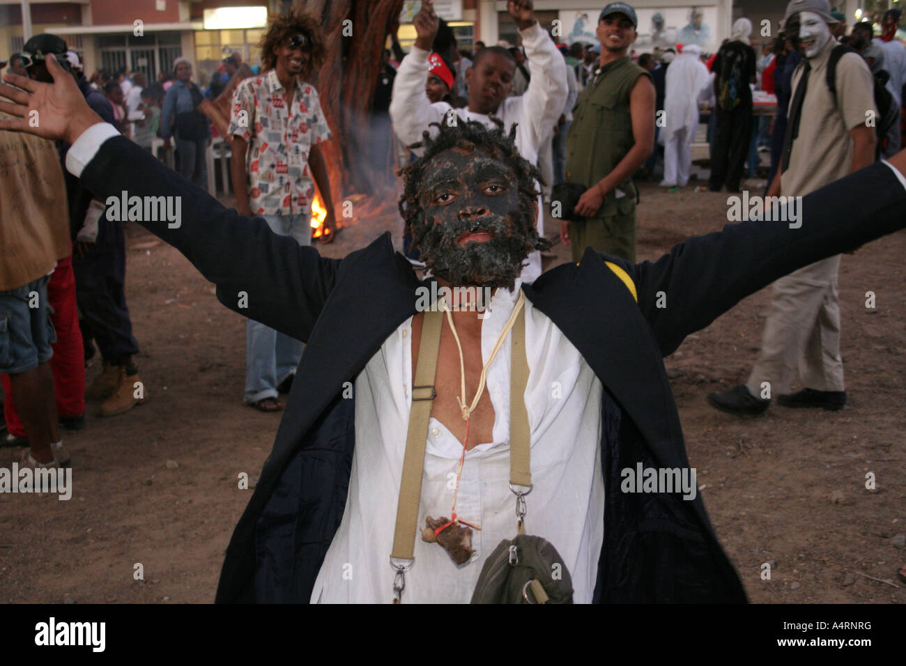Monkey mask at the annual carnival in Mindelo, Sao Vicente 2007 Stock ...