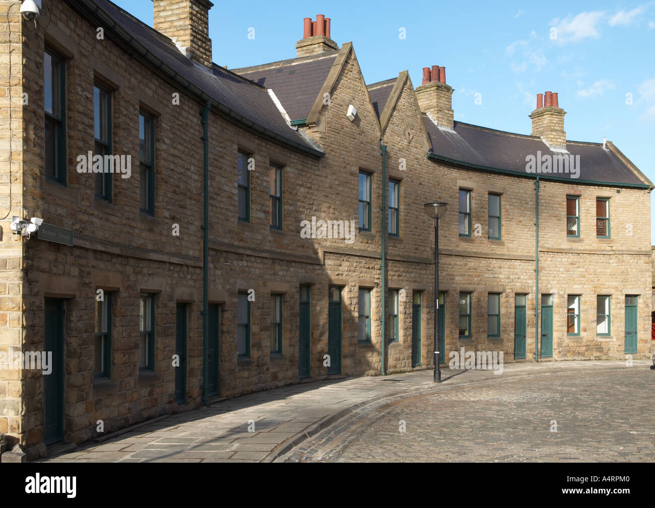 "Merchants Crescent", row of merchant's houses at "Victoria Quays" in ...
