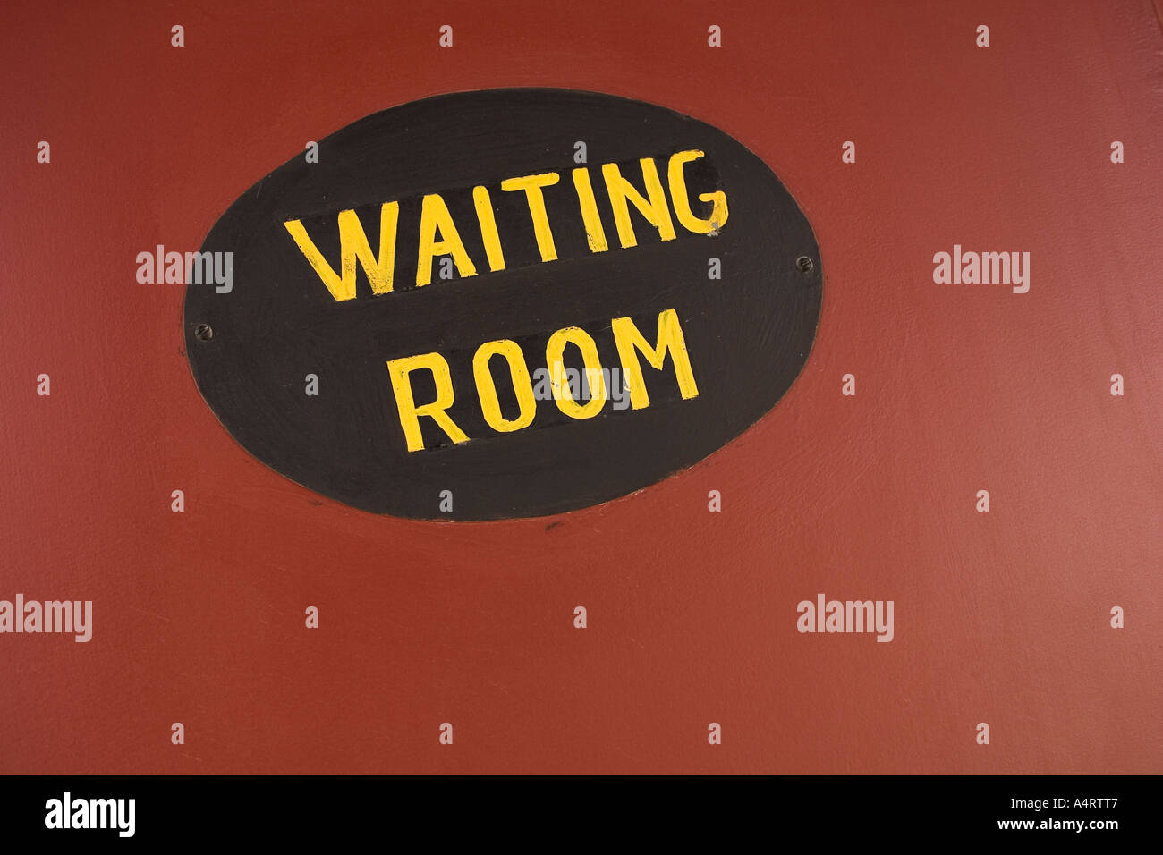 Colored waiting room sign hi-res stock photography and images - Alamy