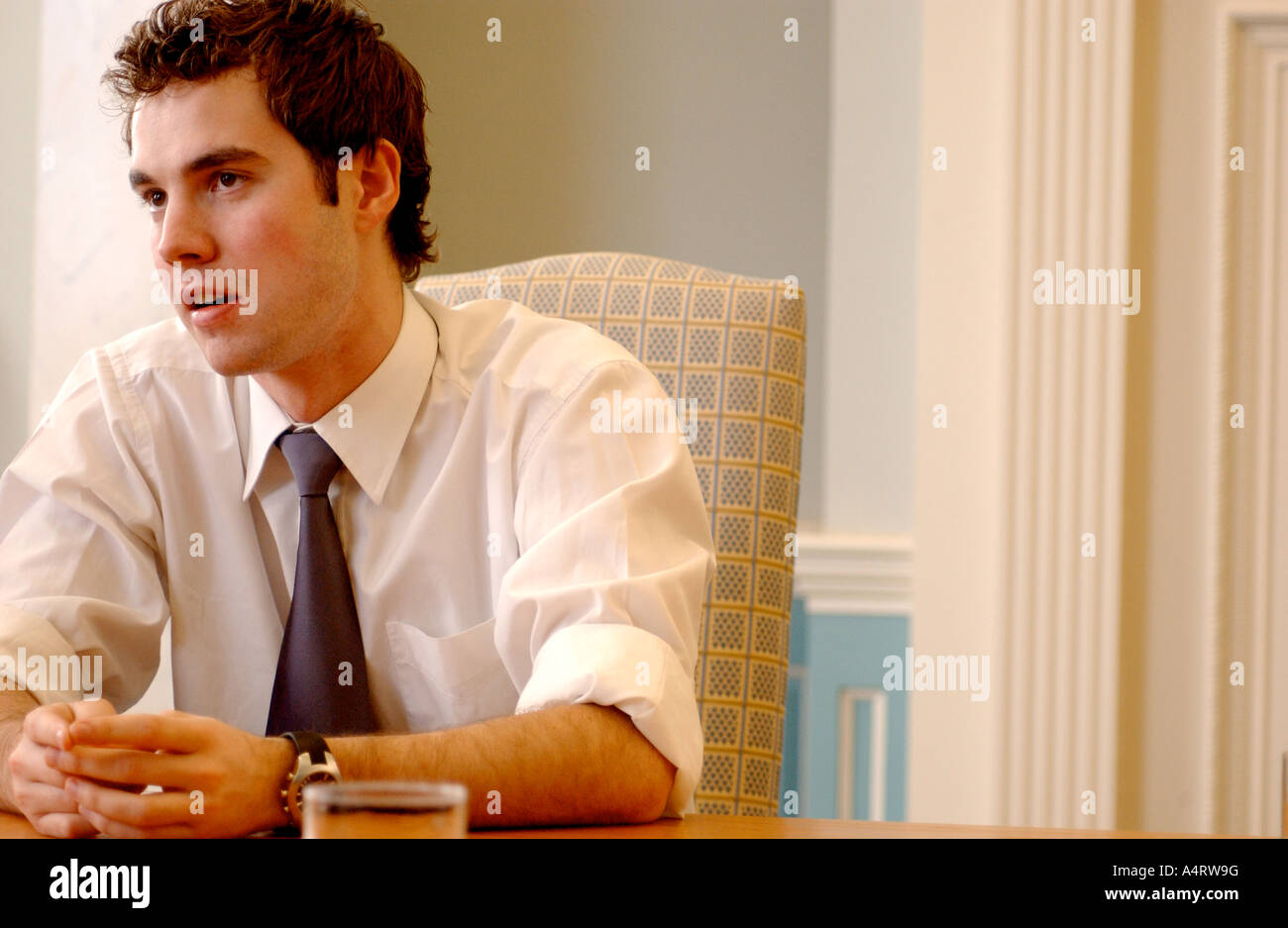 British business graduate in meeting London UK Stock Photo - Alamy