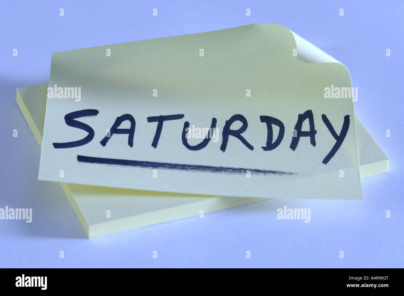 weekdays, friday memo Stock Photo - Alamy