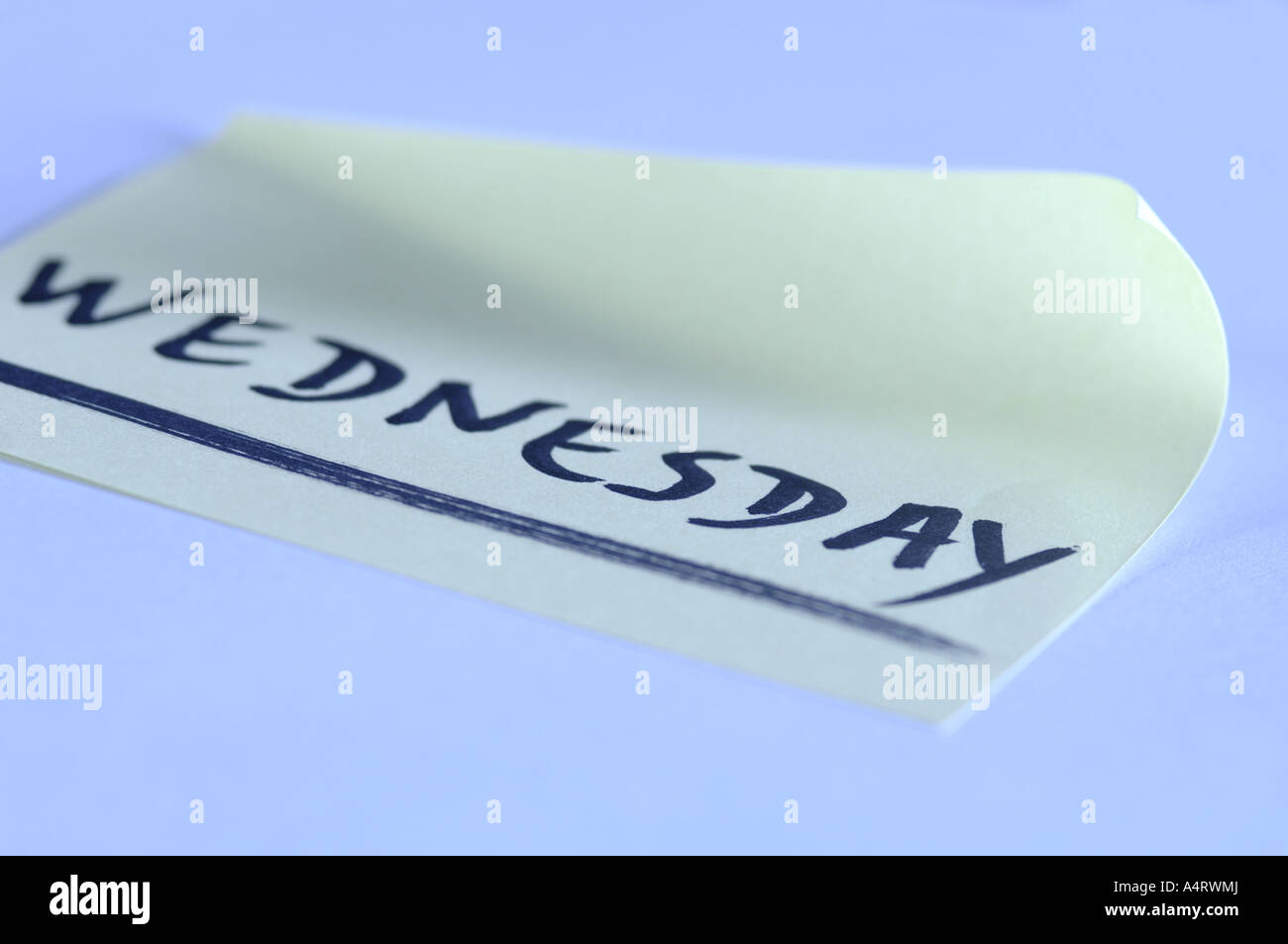 weekdays, wednesday memo Stock Photo - Alamy
