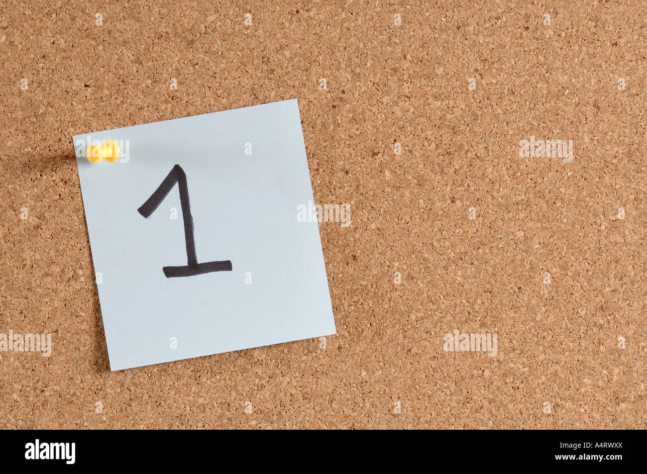 number 1 on message board Stock Photo - Alamy