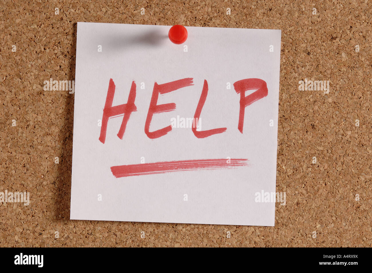 Help work on a message board Stock Photo - Alamy