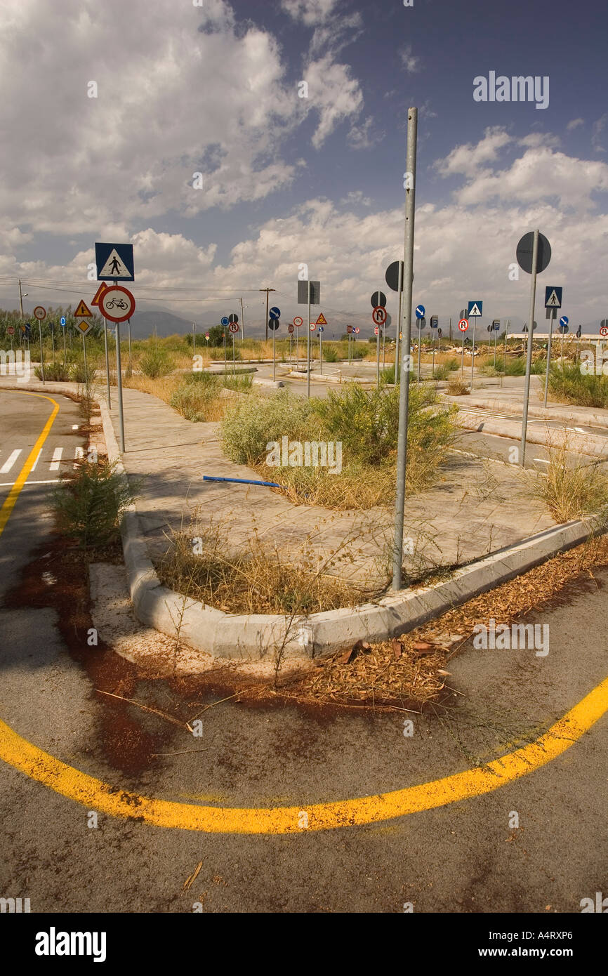 Road signs near a road Stock Photo - Alamy