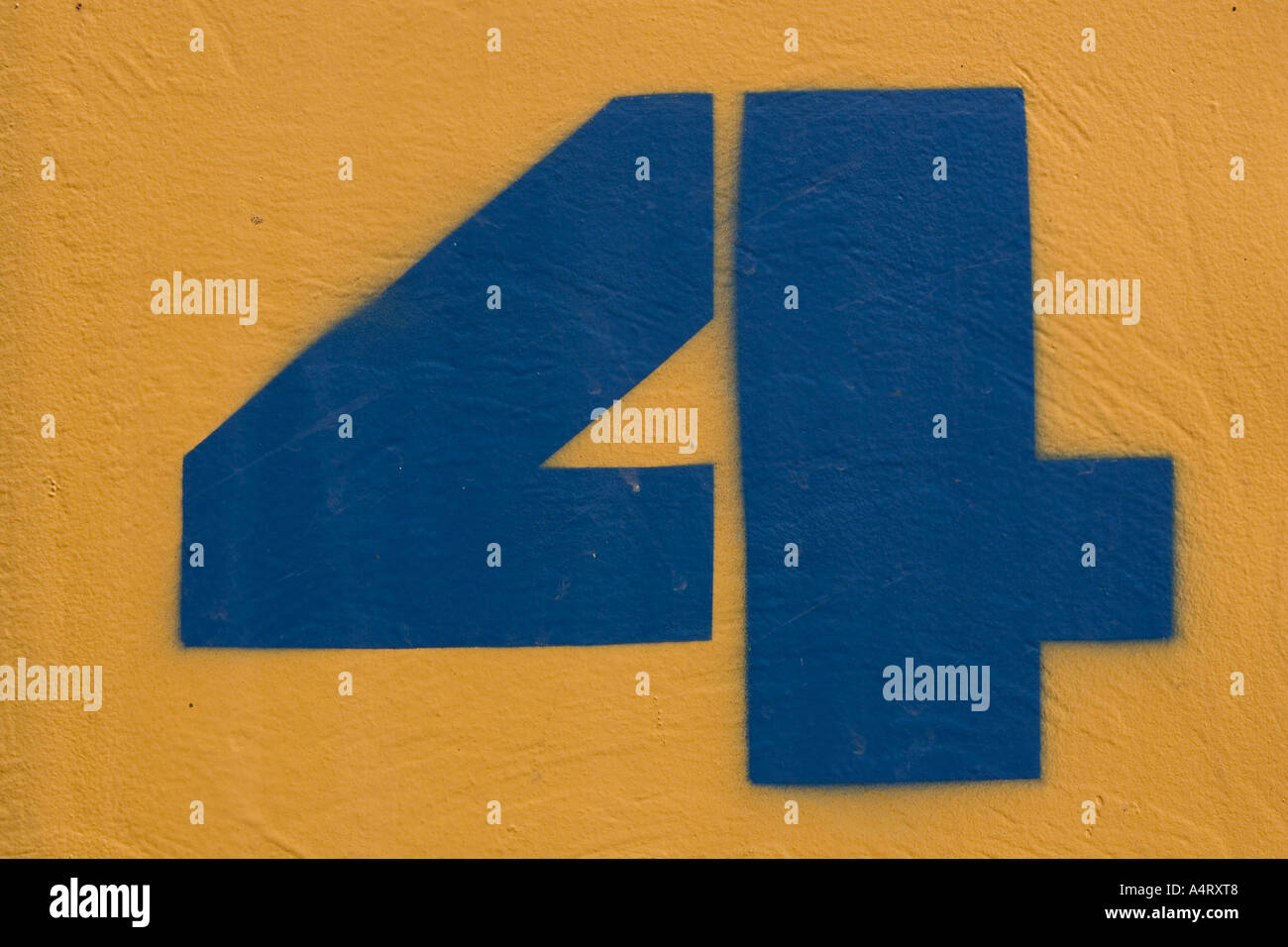 Stenciled yellow hi-res stock photography and images - Alamy