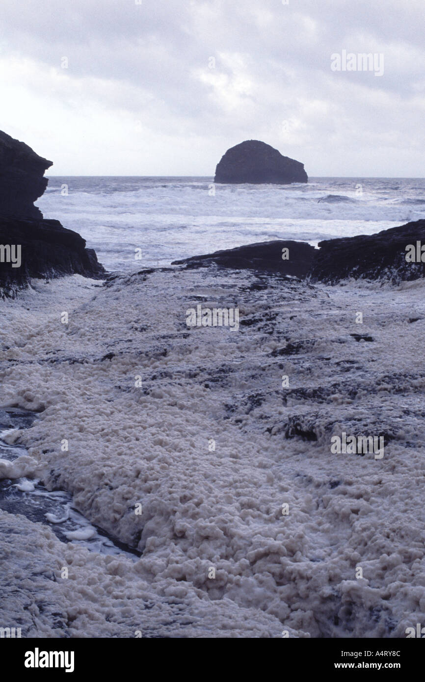 Trebarwith Strand Cornwall UK Stock Photo - Alamy