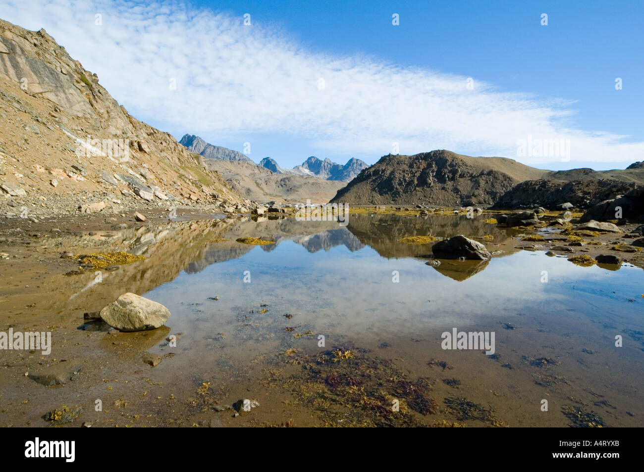 The Polhems Fjeld mountains, Angmagssalik Island, Sermilik Fjord, East ...
