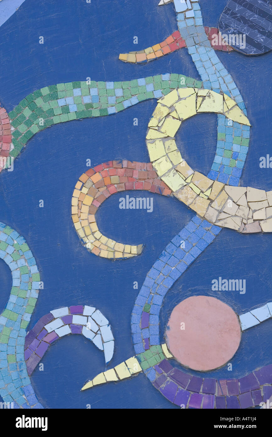 Close up of a mosaic tile design Stock Photo - Alamy