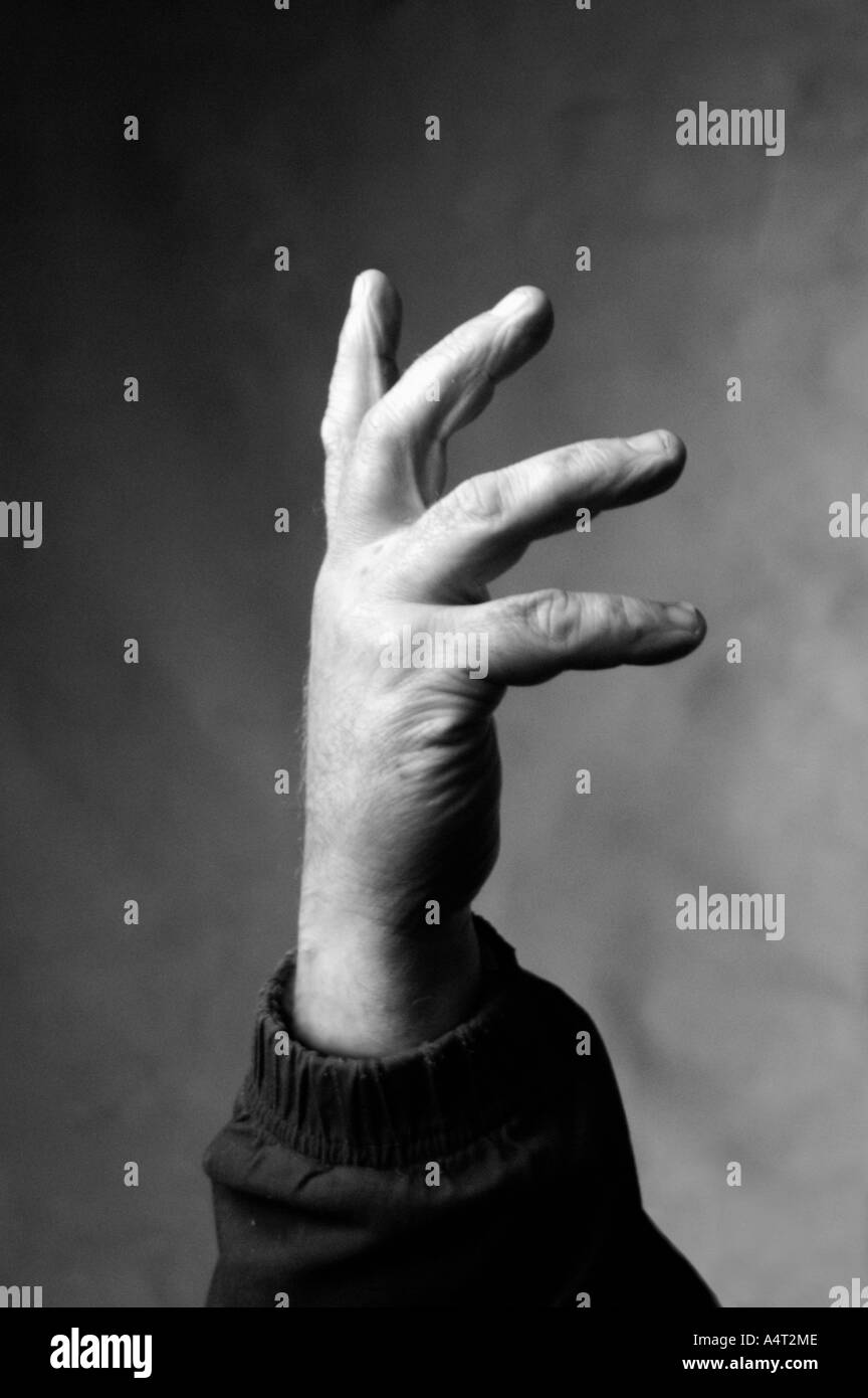 Rough male hand Black and White Stock Photos & Images - Alamy