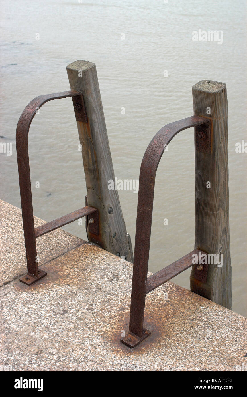 Harbour wall steps Ramsgate Harbour Ramsgate Kent England Stock Photo ...