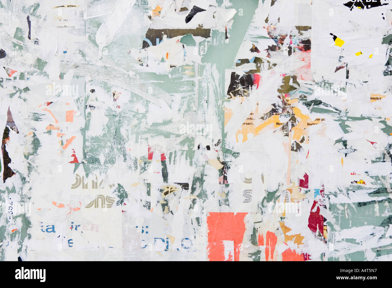 Paper on a wall Stock Photo - Alamy