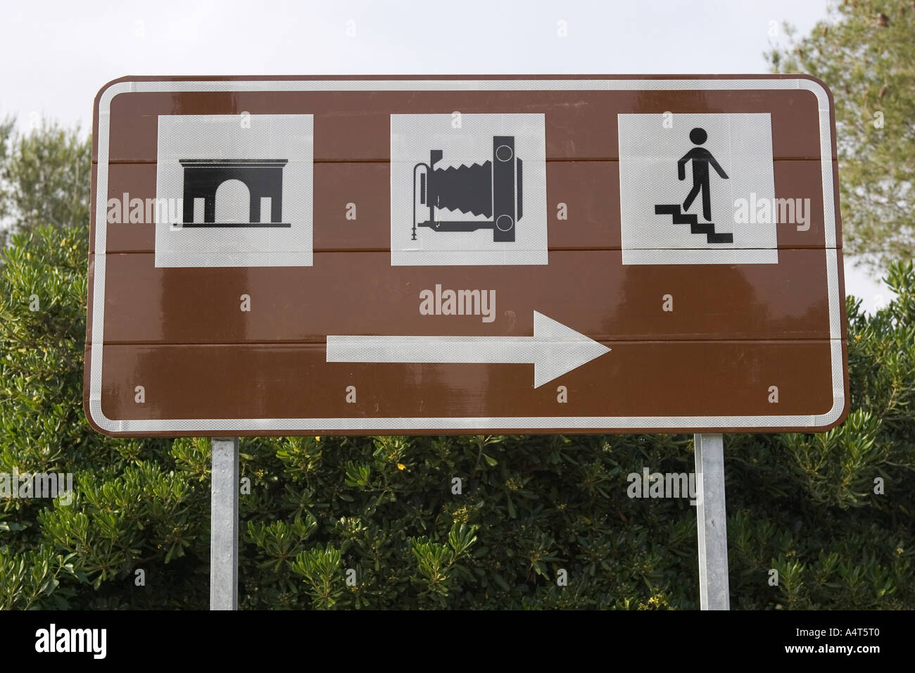 Directional information sign board Stock Photo - Alamy