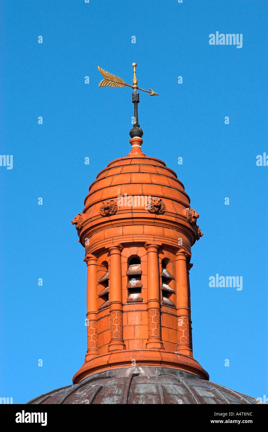 The weather vain and dome on a building in Harbour Parade Ramsgate Kent ...