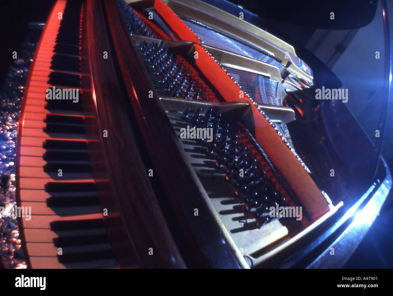 Distorted View Of A Grand Piano Stock Photo - Alamy