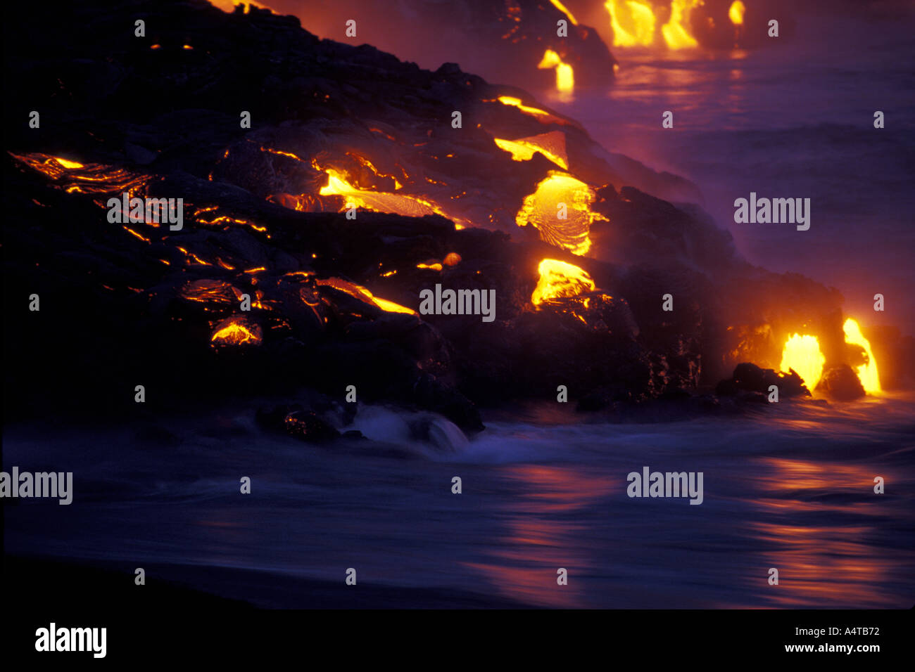 ECOSYSTEM VOLCANO Lava Stock Photo - Alamy