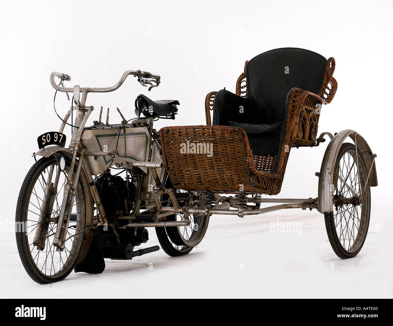1906 Rex Motorcycle with Sidecar Stock Photo - Alamy