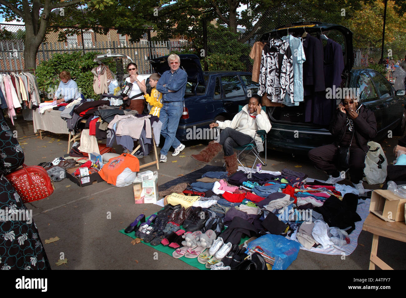 Jumble sale uk clothes hi-res stock photography and images - Alamy