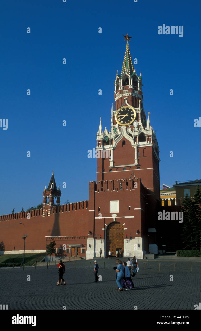 Saviour Gate Tower at the Kremlin in Moscow Russia Stock Photo - Alamy