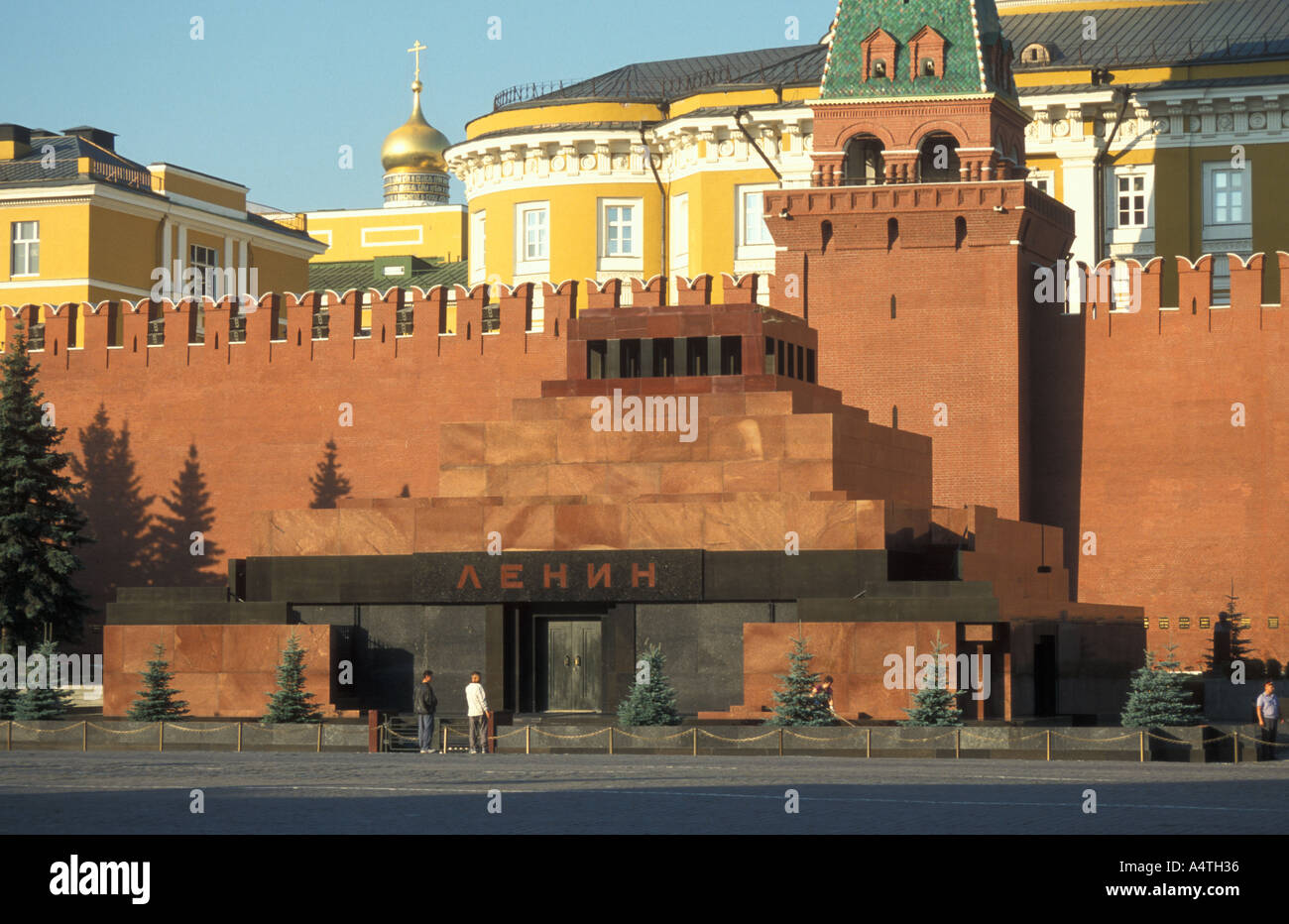 Lenin Tomb and the Kremlin on Red Square in Moscow Russia Stock Photo ...