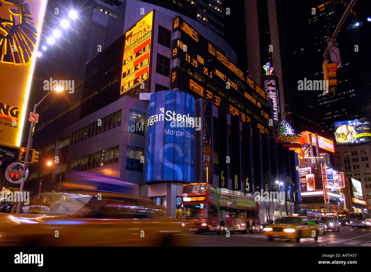The Morgan Stanley Building in Times Square Stock Photo - Alamy